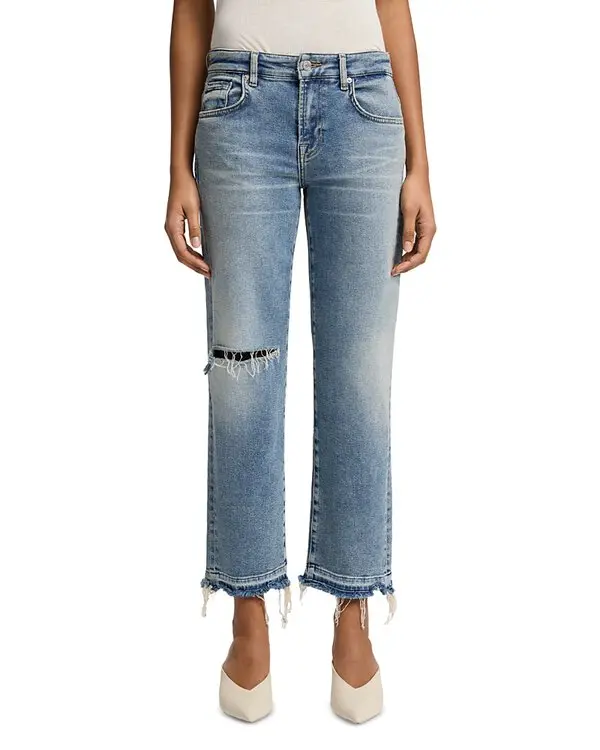 7 For All Mankind Calie Straight Ankle Jeans