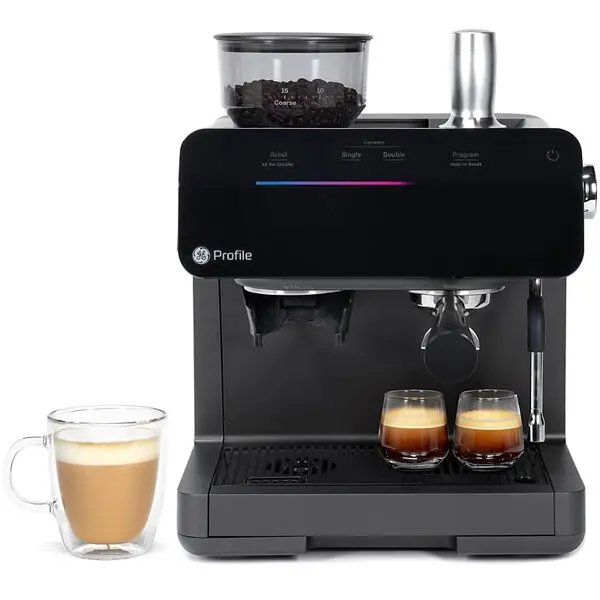 GE APPLIANCES Ge Profile Semi Automatic Espresso Machine + Frother