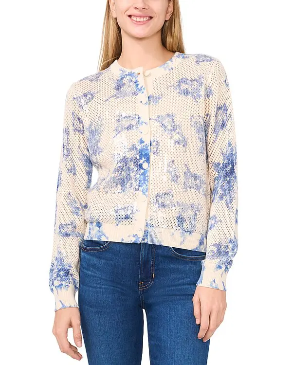 CECE DUPRAZ Crewneck Cardigan Sweater