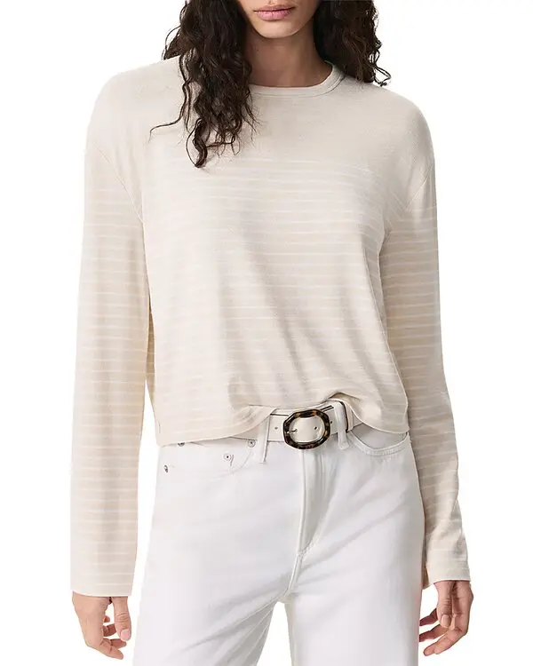 Rag & Bone The Knit Stripe Boxy Tee