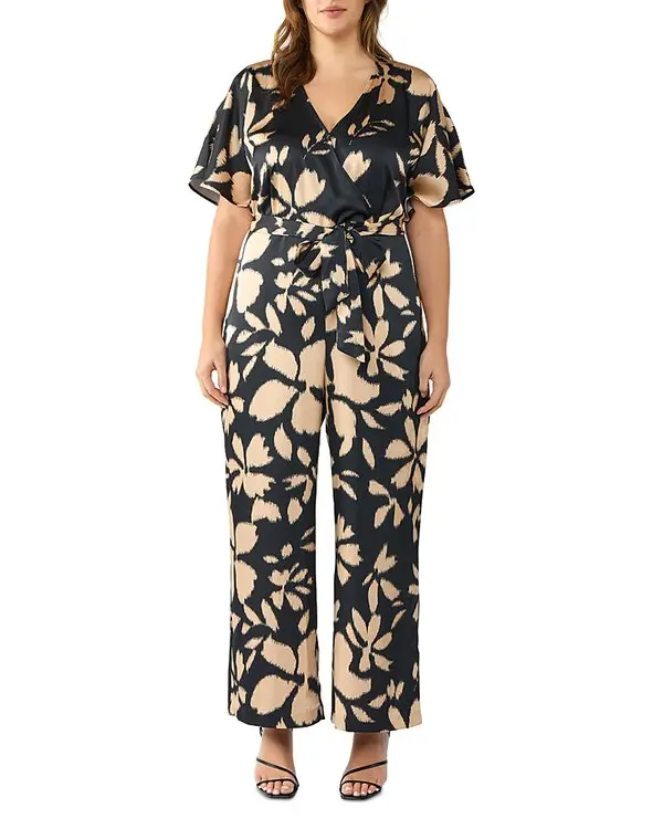ESTELLE Noosa Satin Jumpsuit - Print