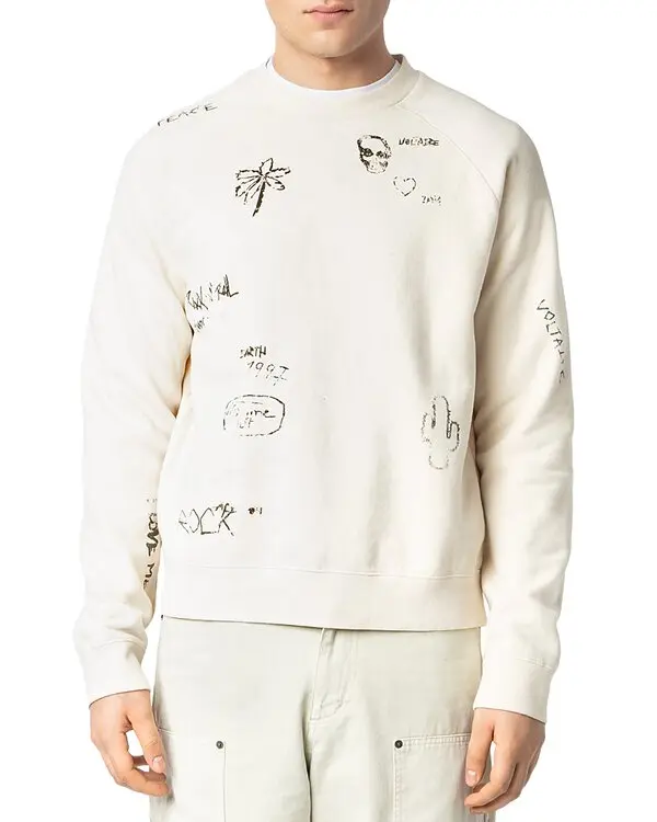 Zadig&Voltaire Uppy Graffiti Print Sweatshirt