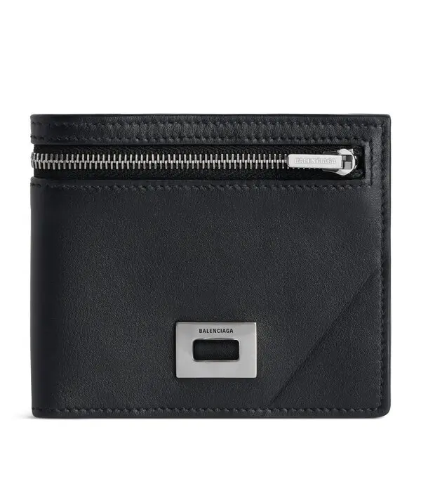 Balenciaga Leather Rodeo Bifold Wallet - Black