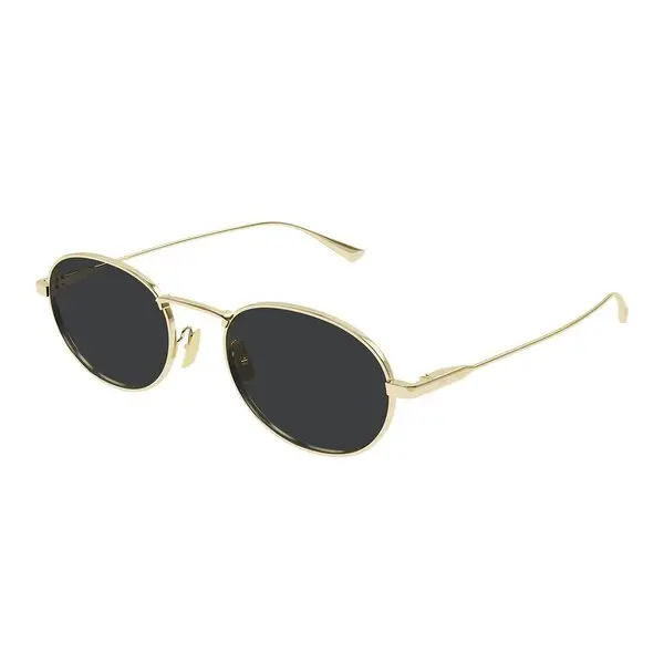 Saint Laurent Metal Oval Sunglasses - Gold