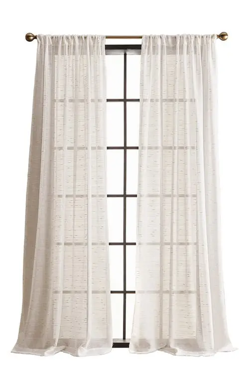 Dkny Urban Sparkle Pole Top Set Of 2 Curtain Panels - Gold