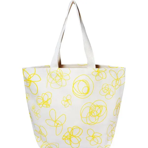 DANCE HAPPY Fiona Wide Tote Bag - Sunshine Yellow