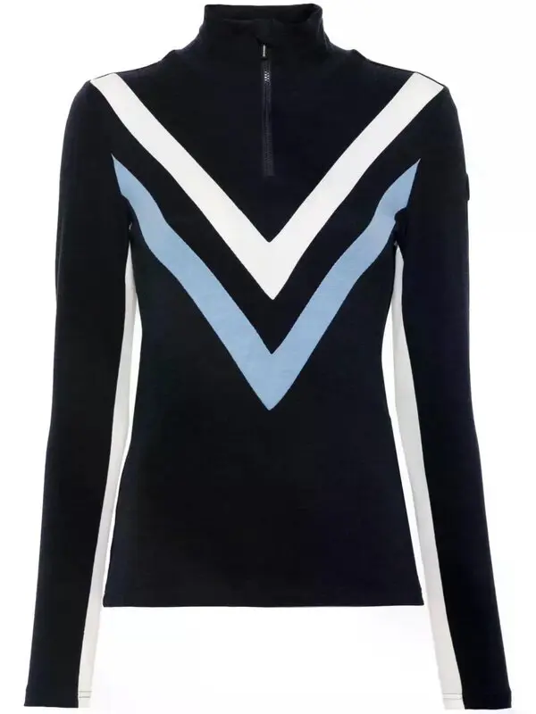 WE NORWEGIANS Voss Chevron Zip-up Sweater