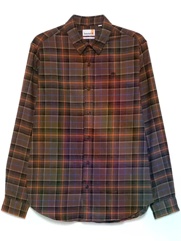 Timberland Flannel Checked Shirt - Brown