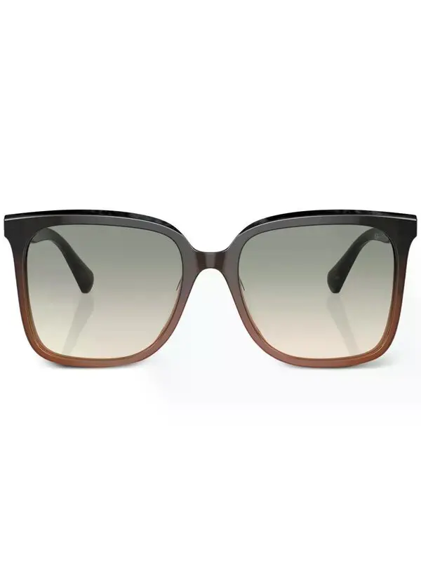 Brunello Cucinelli Bc4007s Square-frame Sunglasses - Black