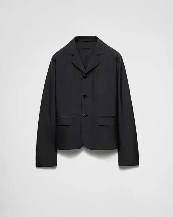 Prada Single-breasted Wool And Silk Jacket
