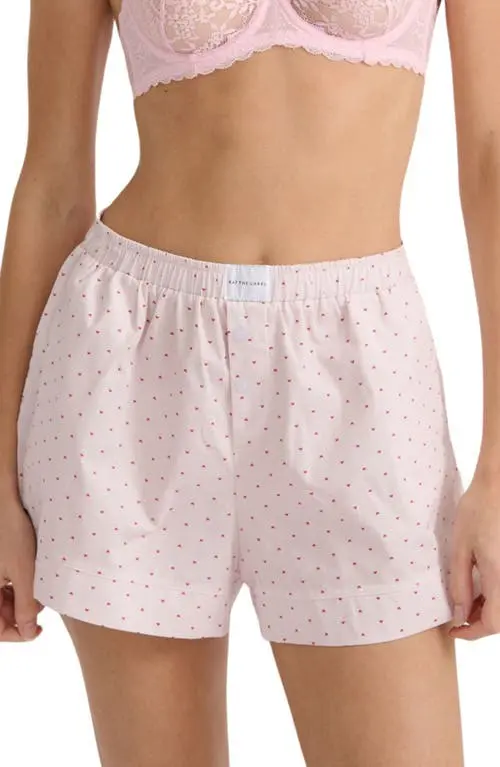 KAT THE LABEL Henry Heart Pajama Shorts