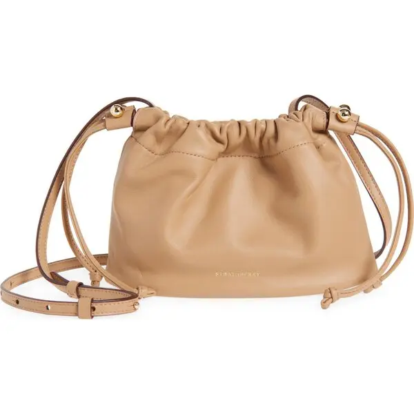 Strathberry Drawstring Bucket Bag - Caramel