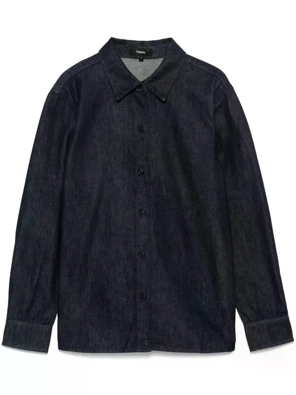 Theory Drape Denim Shirt