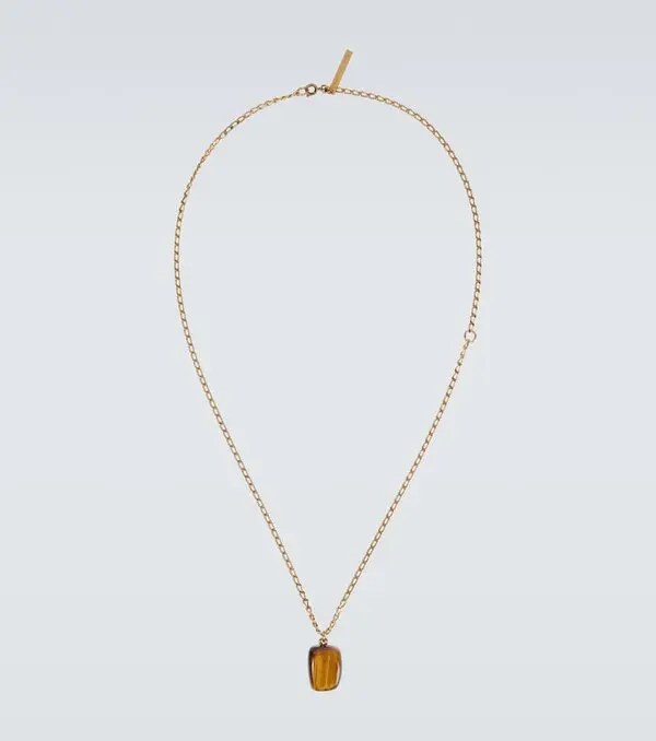Dries Van Noten Plated Pendant Necklace - Gold