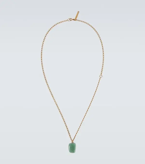 Dries Van Noten Plated Pendant Necklace - Gold
