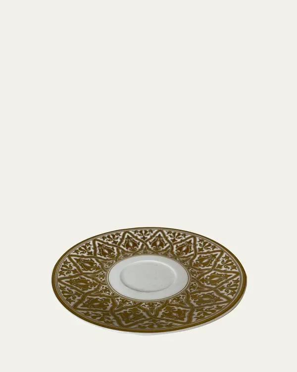 Bernardaud Venise Teacup Saucer - White/gold