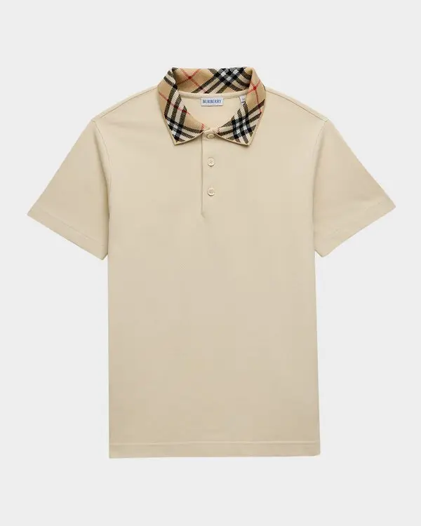 Burberry Pique Polo Shirt - Nutmeg
