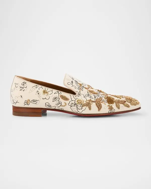 CHRISTIAN LOUBOUTIN Dandelion Esquisse Florale Loafers