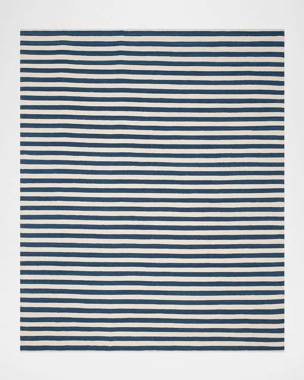 Ralph Lauren Celeste Stripe Hand-woven Rug, 8' X 10 - Pacific