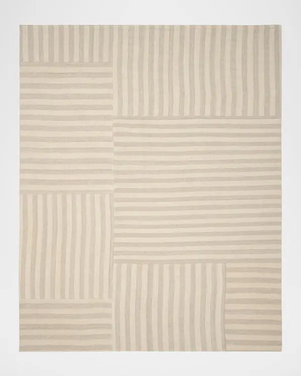 Ralph Lauren Celeste Stripe Patch Hand-woven Rug, 10' X 14 - Dune