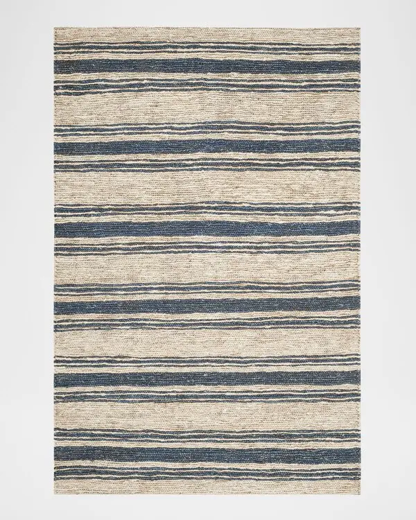 Ralph Lauren Cliff Stripe Hand-knotted Rug, 9' X 12 - Harbor
