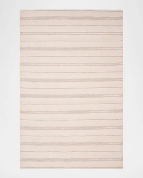 Ralph Lauren Brett Stripe Flat-weave Rug, 6' X 9 - Dune