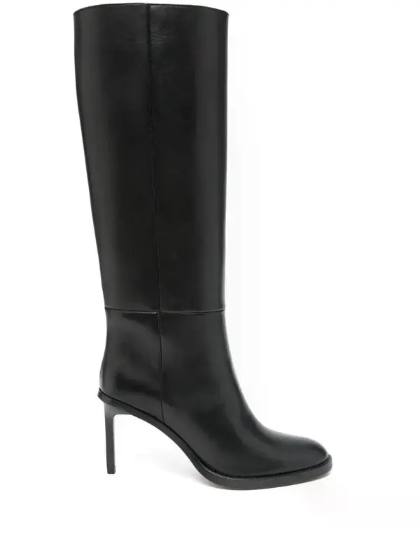 Ba&sh 80mm Claudia Leather Boots - Black