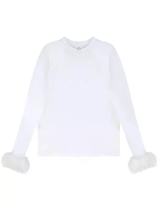 Sleeper Feather-detail T-shirt - White