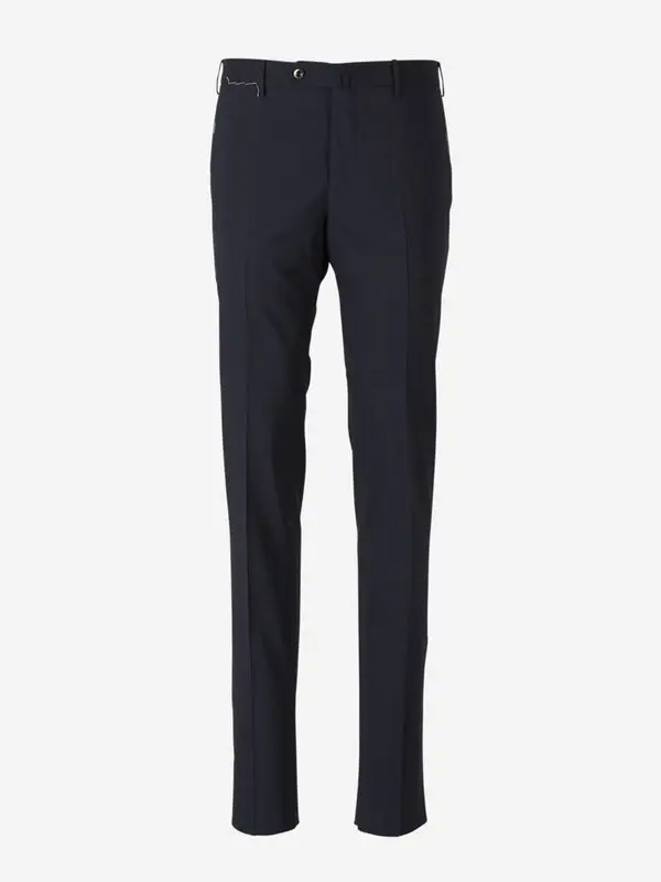 PT TORINO Formal Wool Trousers - Light Grey