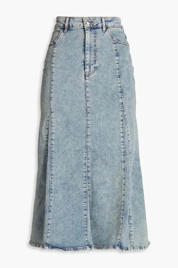 Maje Denim Midi Skirt