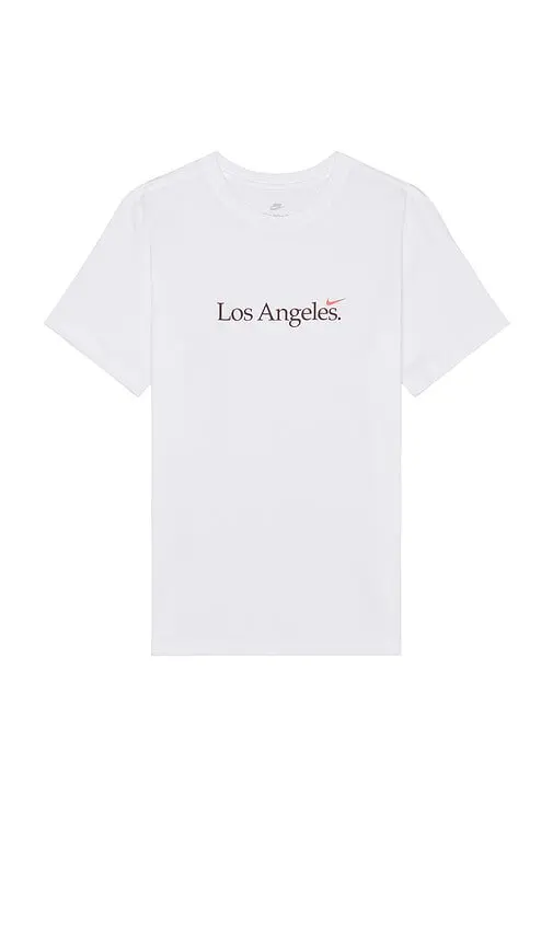Nike Nsw Los Angeles Crew Tee In White