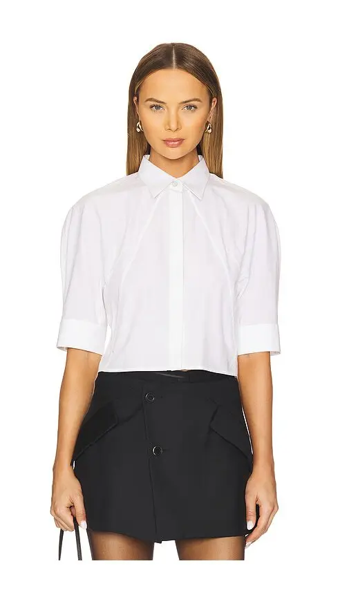 Helmut Lang Short Sleeve Articulated Top