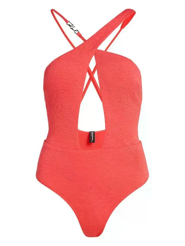 Karl Lagerfeld Textured One Piece Swimsuit