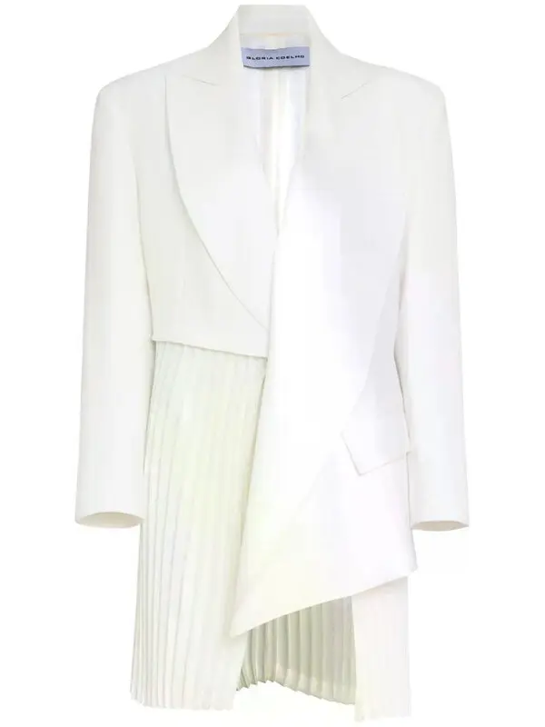 GLORIA COELHO Pleated-layer Blazer
