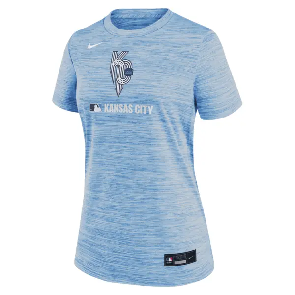 Nike Kansas City Royals Authentic Collection City Connect Velocity Dri-fit Mlb T-shirt - Blue
