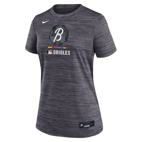 Nike Baltimore Orioles Authentic Collection City Connect Velocity Dri-fit Mlb T-shirt - Black