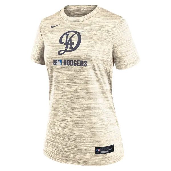 Nike Los Angeles Dodgers Authentic Collection City Connect Velocity Dri-fit Mlb T-shirt - Brown