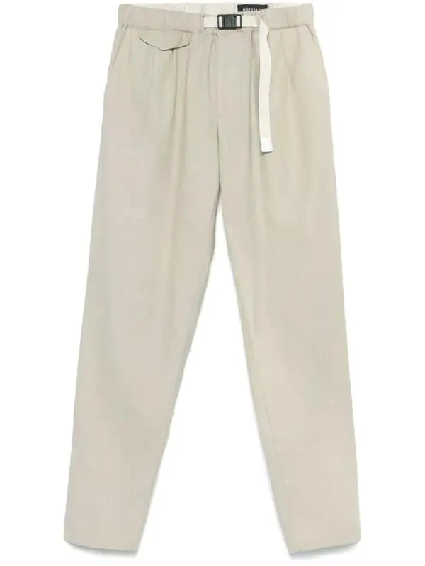 WHITE SAND Tapered Leg Trousers