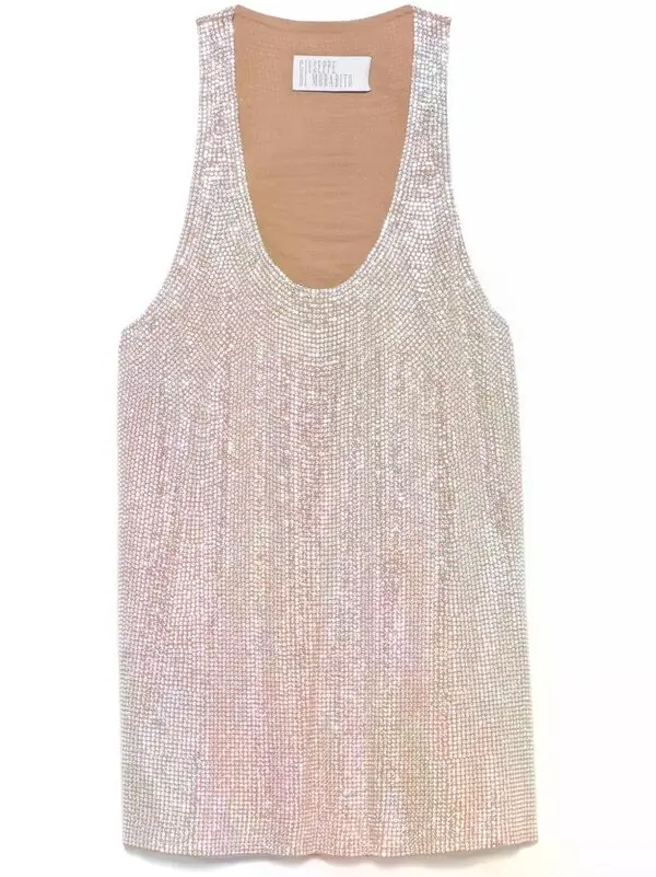 Giuseppe Di Morabito Rhinestone Tank Top - Neutrals