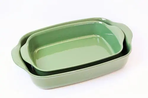 EMILE HENRY Rectangle Baking Dish, Set Of 2, 14" X 9" And 16.5" X 10.5