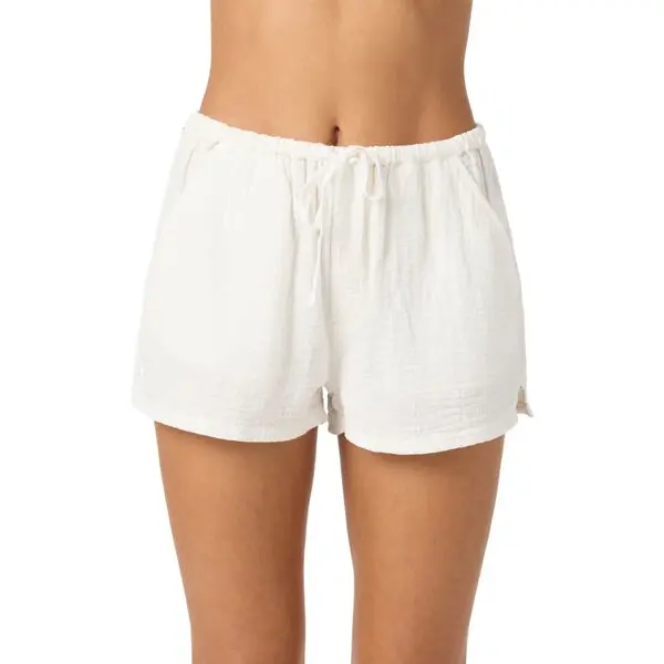 O'Neill Brenda Cotton Gauze Shorts - White
