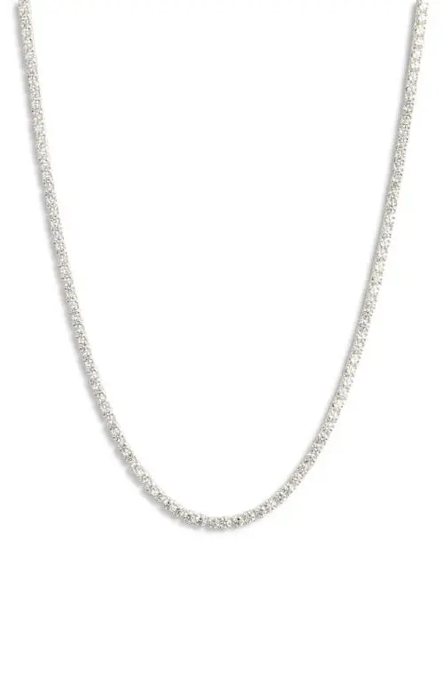 Nordstrom Cubic Zirconia Tennis Necklace - Sterling Silver Plated