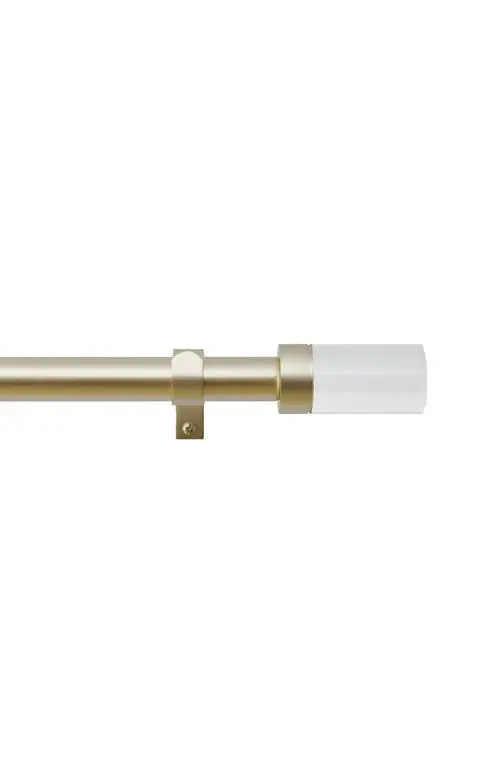 Dkny Liam Adjustable Curtain Rod & Finial Set