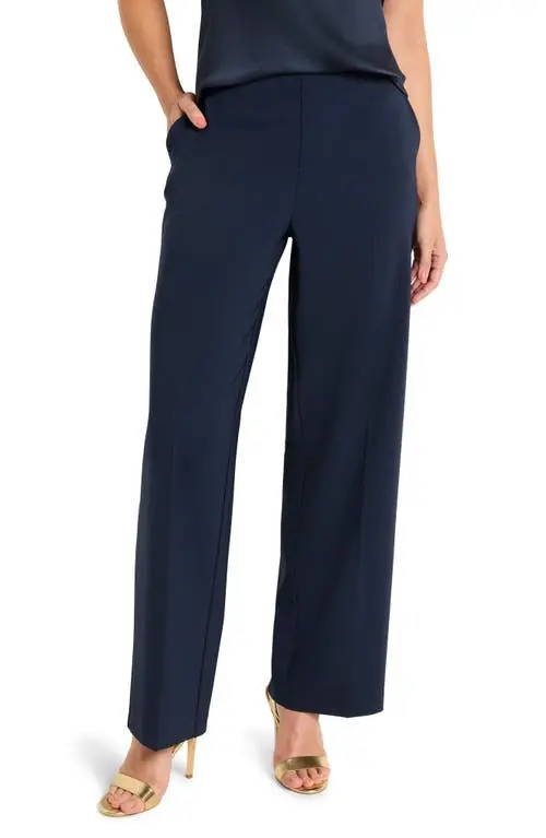 NIC+ZOE Lenox Stretch Suit Pants - Dark Indigo