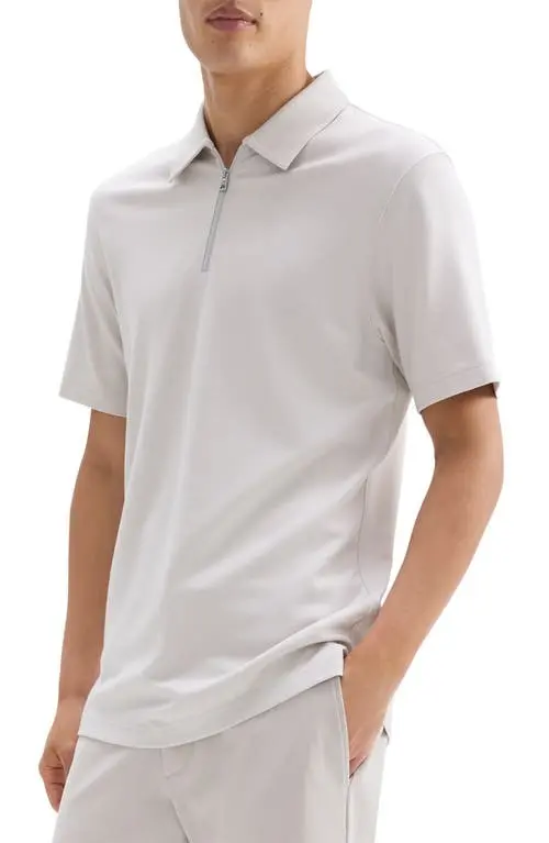 Theory Ryder Zip Polo - Fog