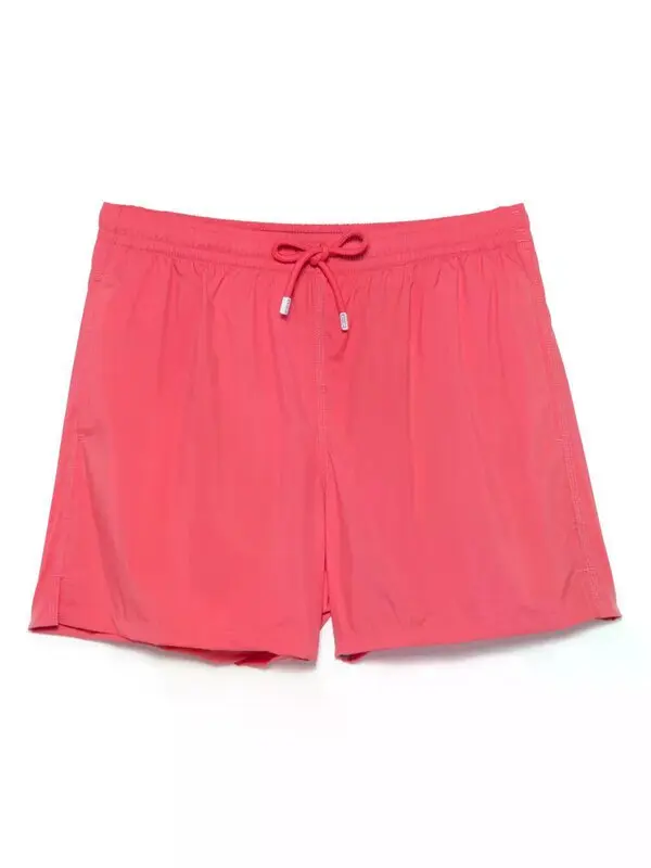 Fedeli Logo-patch Swim Shorts - Red
