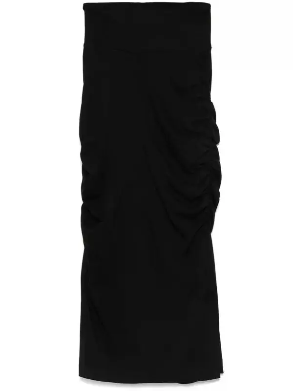 THOM KROM Ruched Midi Skirt