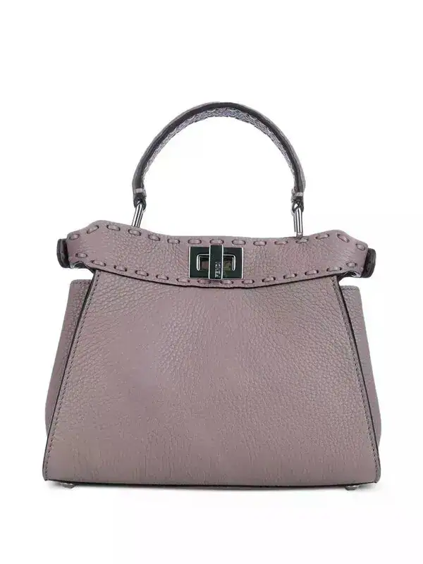 Fendi Mini Peekaboo Tote - Purple | Editorialist