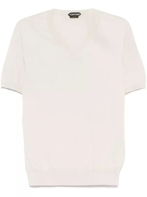 TOM FORD Cotton T-shirt - Neutrals