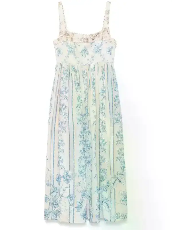 Agua Bendita Barbara Madera Dress - Blue - 40% Off | Editorialist